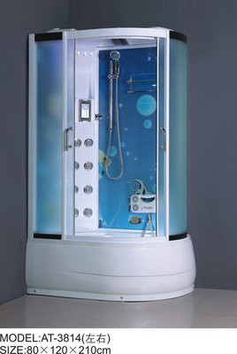 China Safety Complete Shower Cabins Left / Right ABS Complete Shower Room With Tray supplier