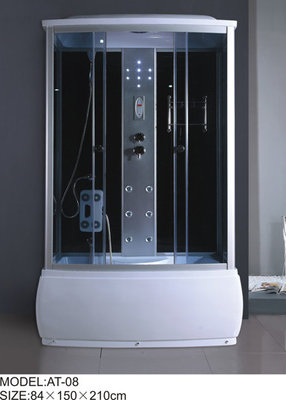 China Electronic system power shower enclosures with tray Syphon Included Included tub shower stalls supplier