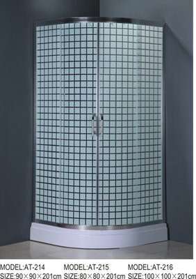 China toughen glass framed shower enclosure , corner shower cubicles 90 x 90 X 200 / cm supplier