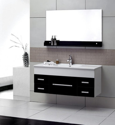 China 4mm silver glass mirror modern wall mounted bathroom vanities 32 inch plywood supplier