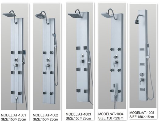 China 130 X 20 / cm Massage Jets Shower Columns Panels tempered glass  for bathroom supplier