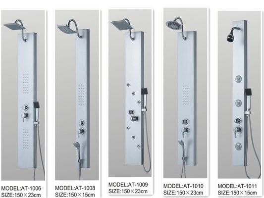 China Rainfall shower screen Shower Columns Panels Rectangle type 150 X 23 / cm supplier