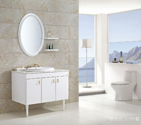 China 100 X 48 / cm rectangular sink bathroom vanity floating acrylic - resin counter top supplier