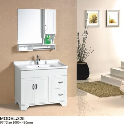 China Floor mounted Traditional Bathroom Vanities with sink 100X 48 X 85 / cm supplier