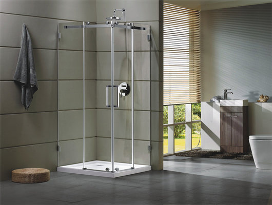 China Corner Shower room 304 stainless steel Rail bar Material for bathroom 100X100X195/cm supplier