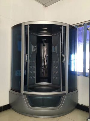 China ABS Material steam double shower cabin with tray ,  150 X 150 X 220 / cm complete shower cabins supplier