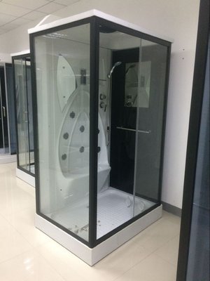 China Back Jets Massage Complete Shower Room 3 Sided Waste Drain / Syphon Included supplier