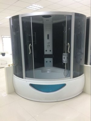 China 150 X 150 X 220cm Complete Shower Enclosures Steam Room Double Shower Cabin With Tray supplier