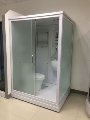 China Square Complete Shower Enclosures Shower House With Washroom / Mirror / Toilet supplier