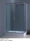 Large Corner Shower Enclosures rectangular type shiny aluminium Frame supplier