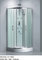 Shiny chrome complete enclosed shower cubicles Aluminium Rails / Profiles tub shower enclosures supplier