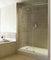 32  X 60 / inches glass Corner Shower Enclosures 304 stainless steel Rail bar Material supplier
