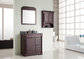 32 Inch Bathroom Vanity Marble Countertop Dark Red Wall Mounted Sink Vanity supplier