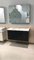 Contemporary Square Basin Type Hanging Bathroom Vanity Plywood 16mm Board 80cm supplier